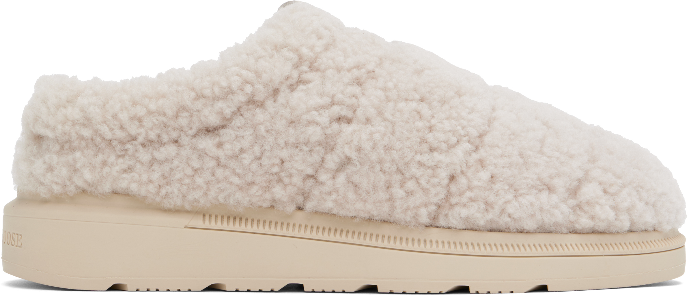 Canada Goose: Beige Porteau Shearling Mules | SSENSE
