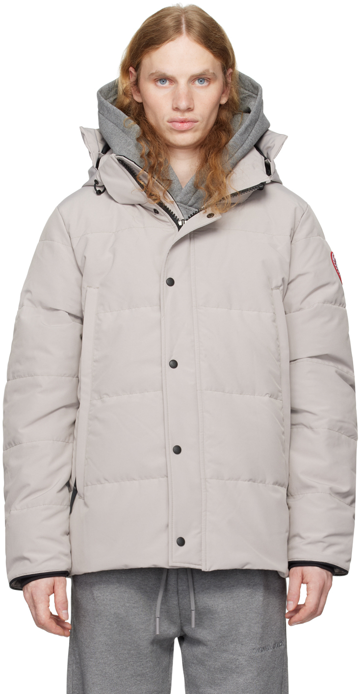 Canada Goose: Gray Wyndham Down Jacket | SSENSE
