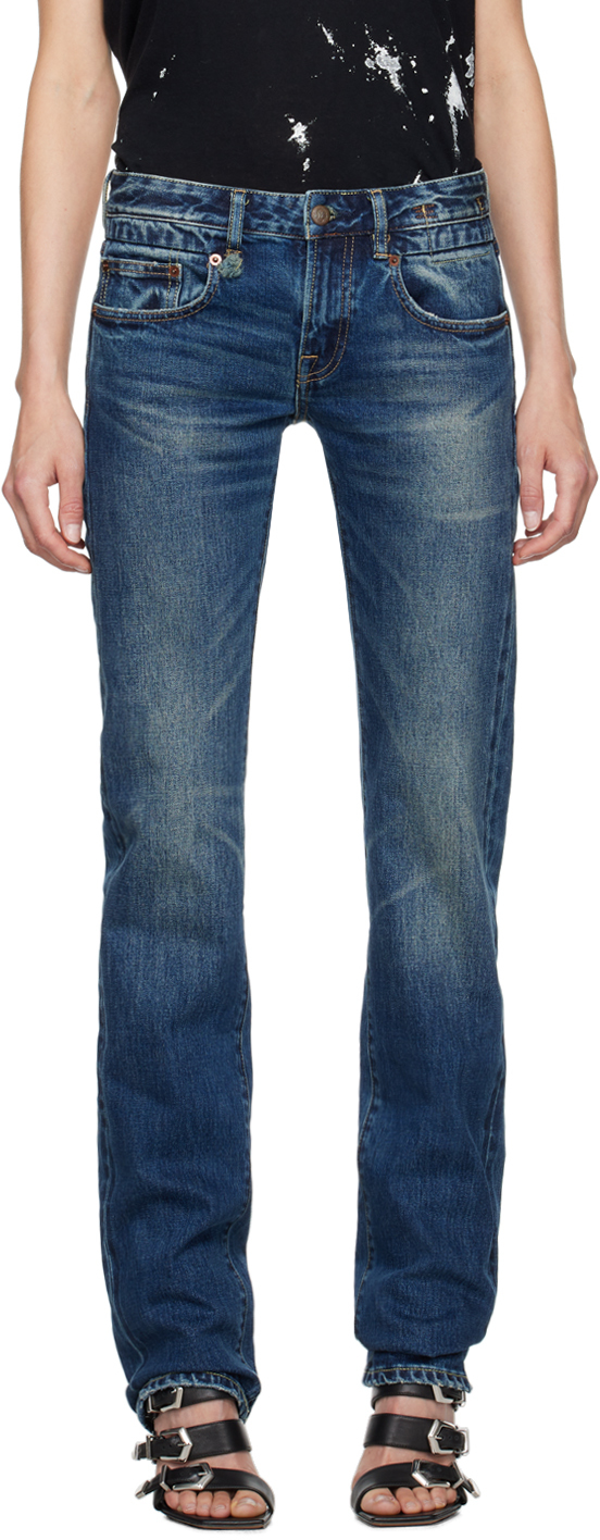 Navy Tobi Boy Jeans by R13 on Sale