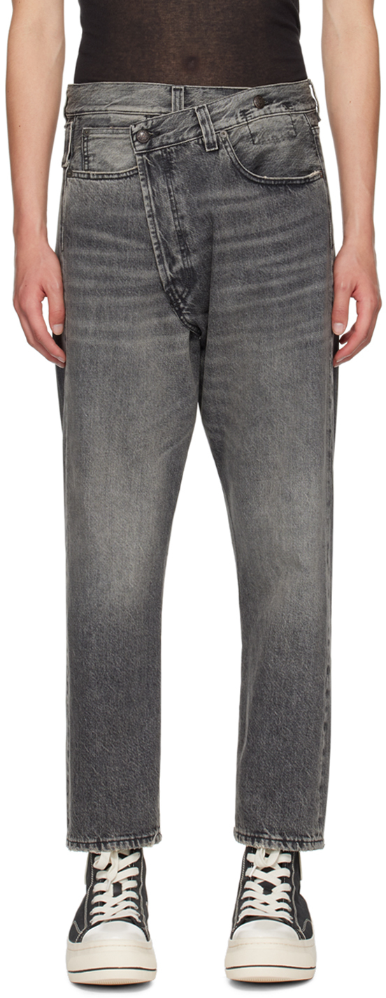R13: SSENSE Exclusive Gray Crossover Jeans | SSENSE