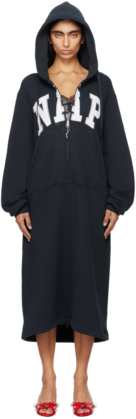 doublet: Navy 'Power Nap' Hoodie | SSENSE