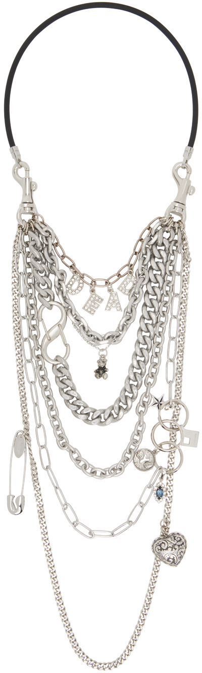 doublet: Silver Magnetic 'Dead' Necklace | SSENSE