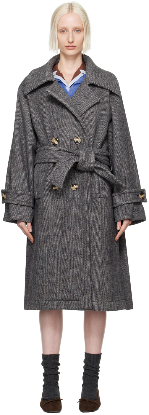 Caro Editions: Gray Coco Coat | SSENSE