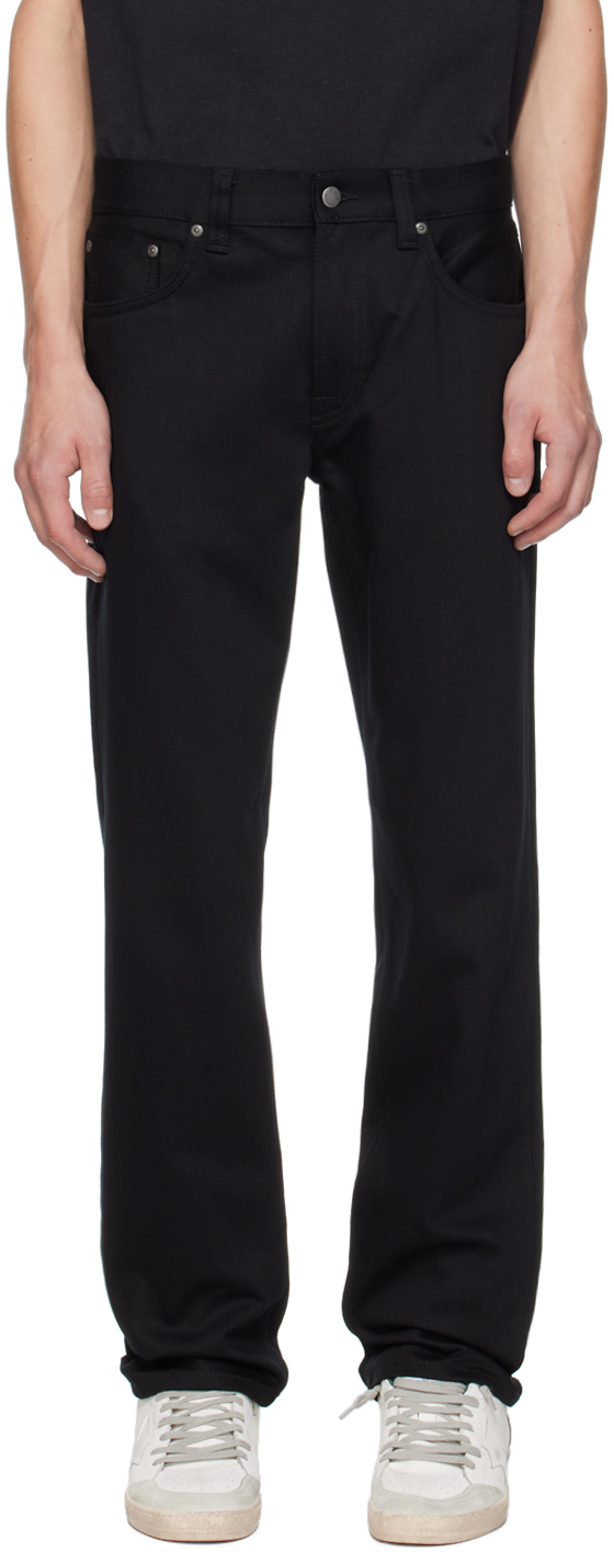 Black Gritty Jackson Jeans by Nudie Jeans on Sale