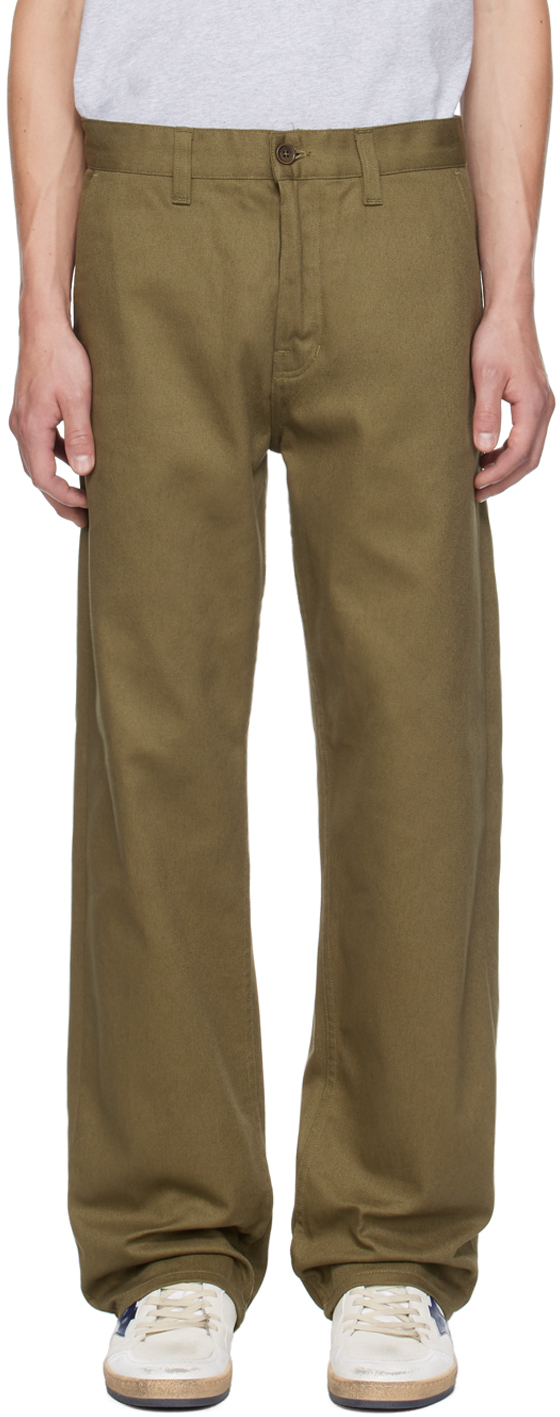 Green Tuff Tony Trousers by Nudie Jeans on Sale