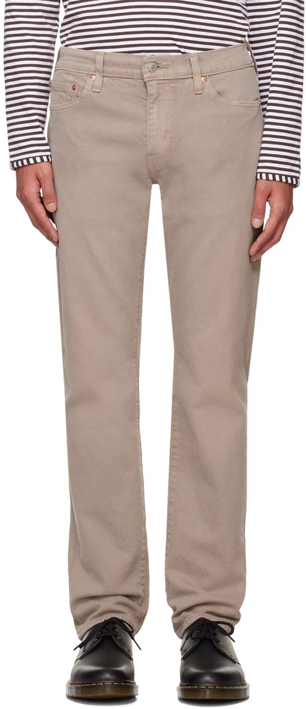 Taupe 511 Slim Fit Jeans by Levi's on Sale