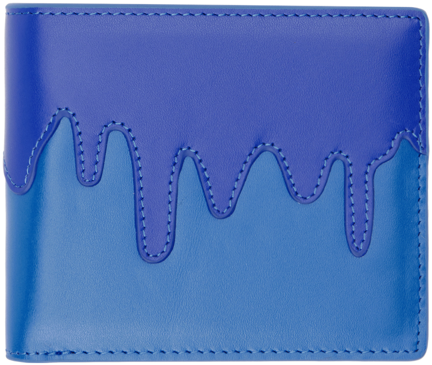 Blue Drippy Wallet by ICECREAM on Sale