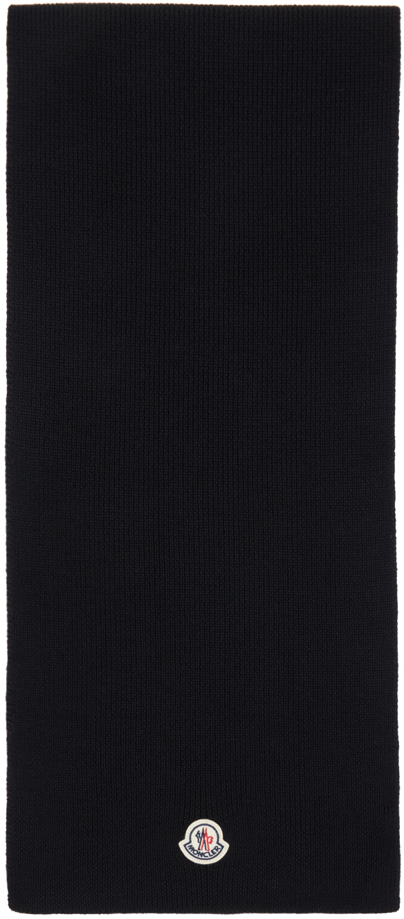Moncler: Black Archivo Scarf | SSENSE