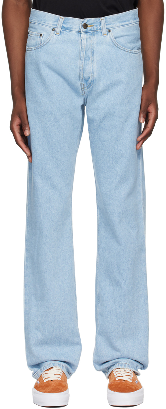 Carhartt Work In Progress: Blue Nolan Jeans | SSENSE Canada