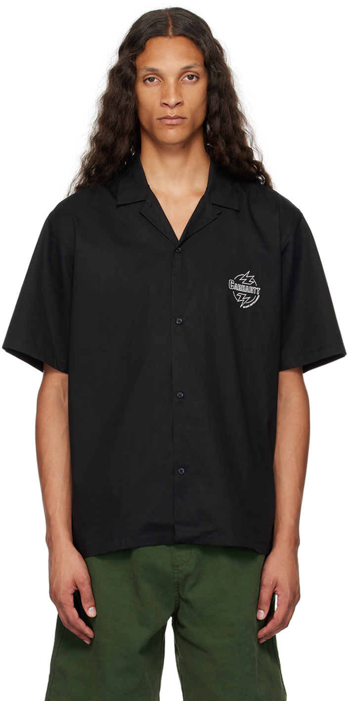 Carhartt Work In Progress: Black Ablaze Shirt | SSENSE
