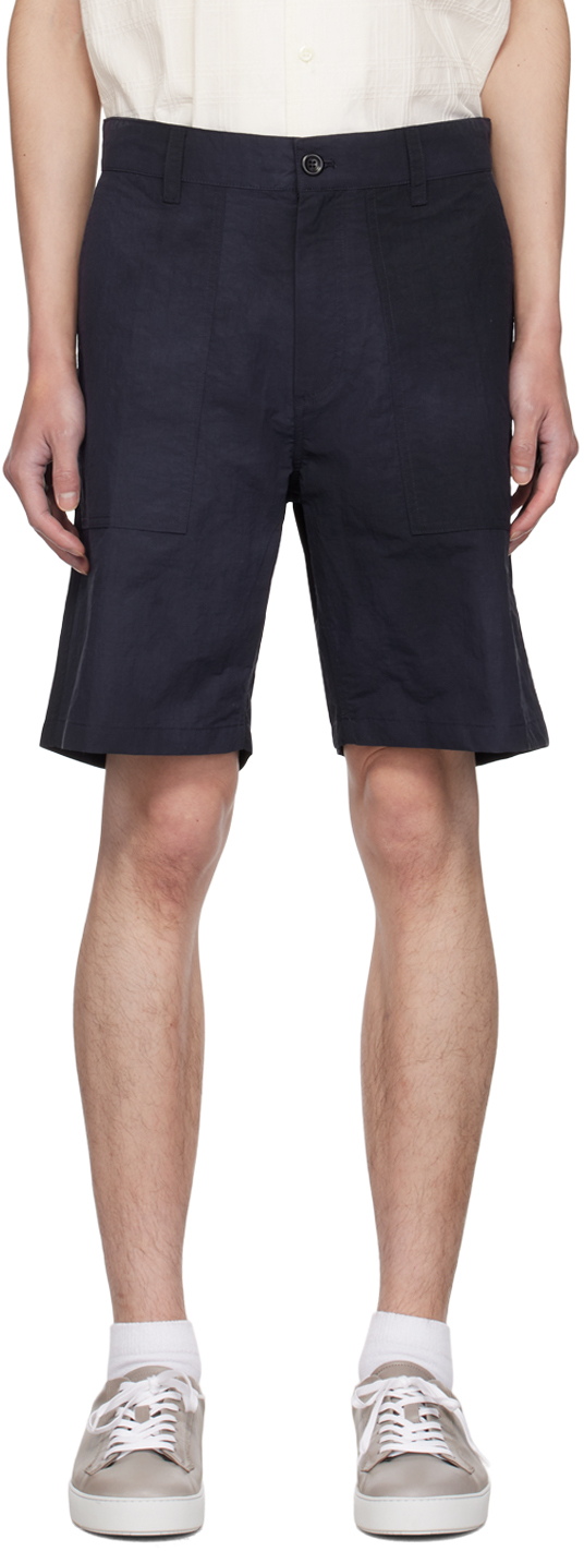 Short Lukas bleu marine NORSE PROJECTS en solde