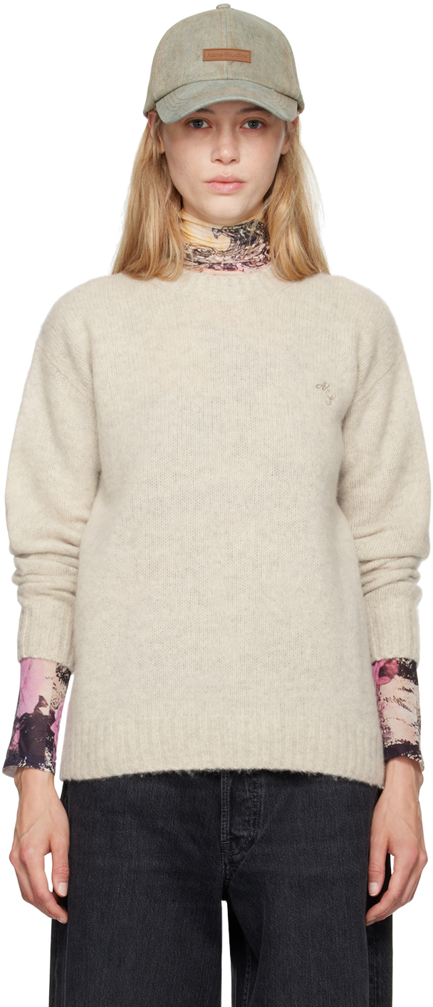 Acne Studios: Gray Crewneck Sweater | SSENSE