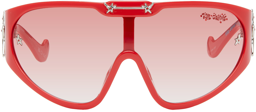 Red Ian Charms Edition Nepo Baby Sunglasses by Le Specs on Sale