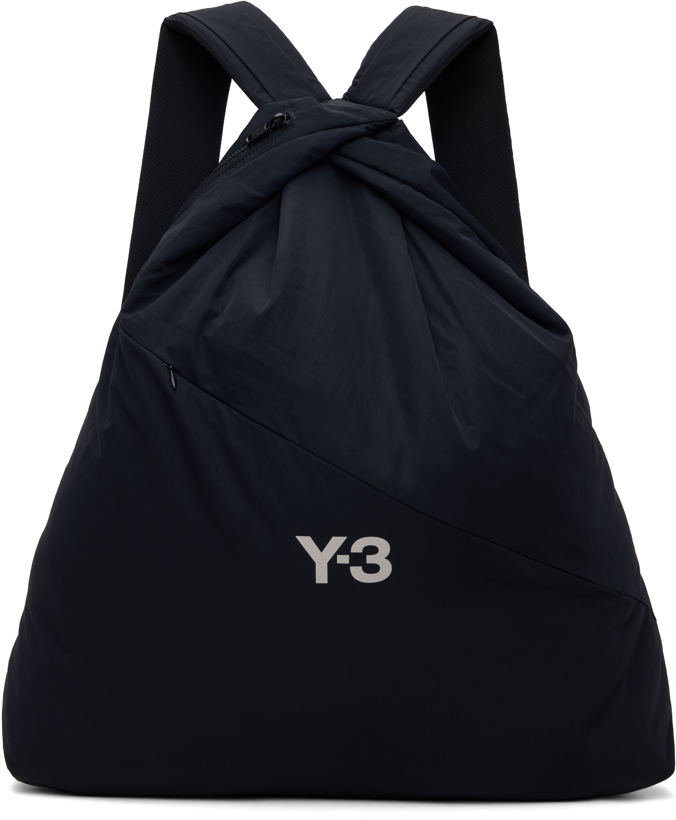Black Printed Backpack by Y-3 on Sale
