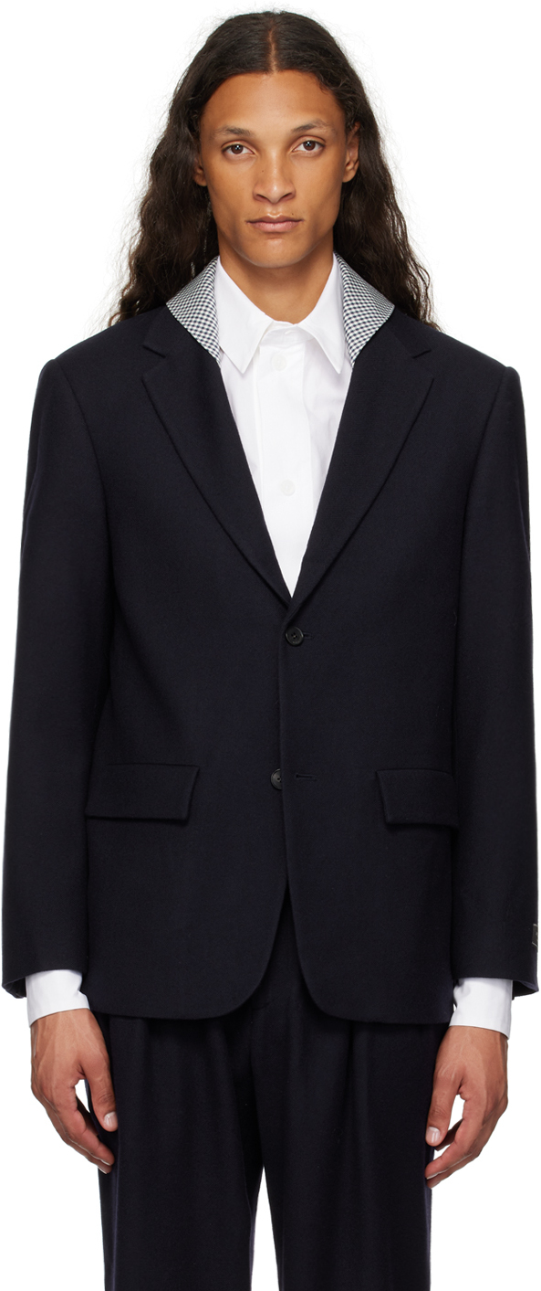 Veston de style scout bleu marine AFTER PRAY en solde