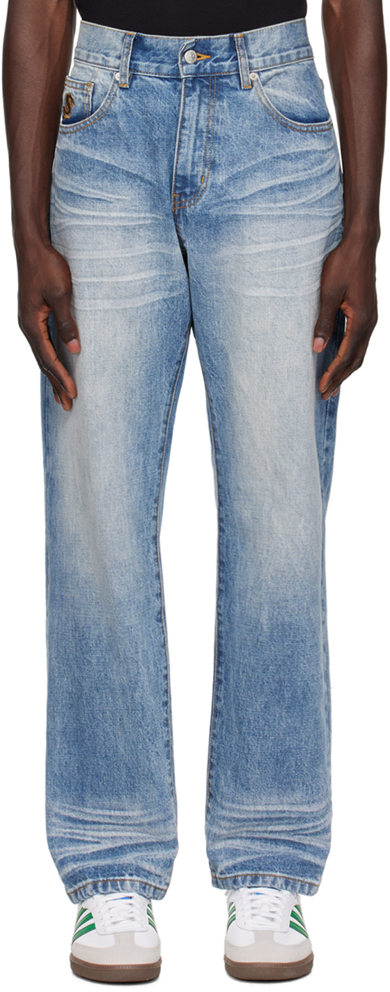Blue Astro Selvedge Jeans by Billionaire Boys Club on Sale