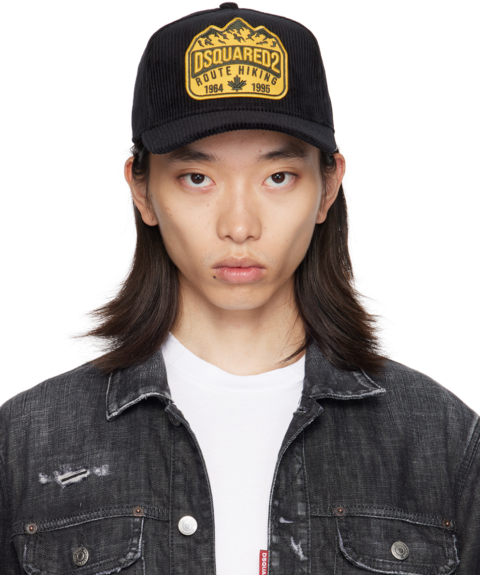 Black Canadian Patch Baseball Cap by Dsquared2 on Sale