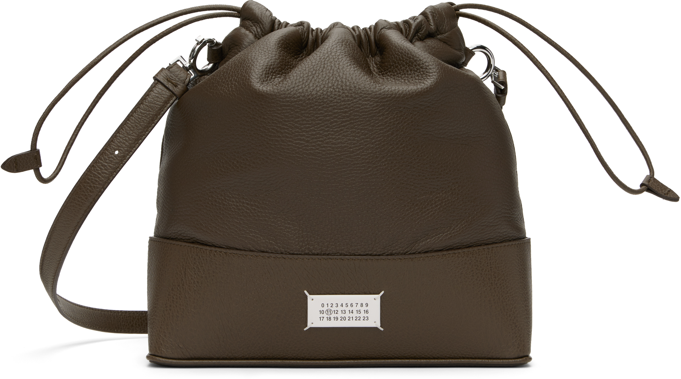 Brown 5AC Daily Drawstring Small Backpack by Maison Margiela on Sale
