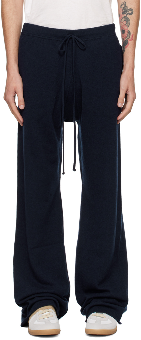 Maison Margiela: Navy Drawstring Sweatpants | SSENSE