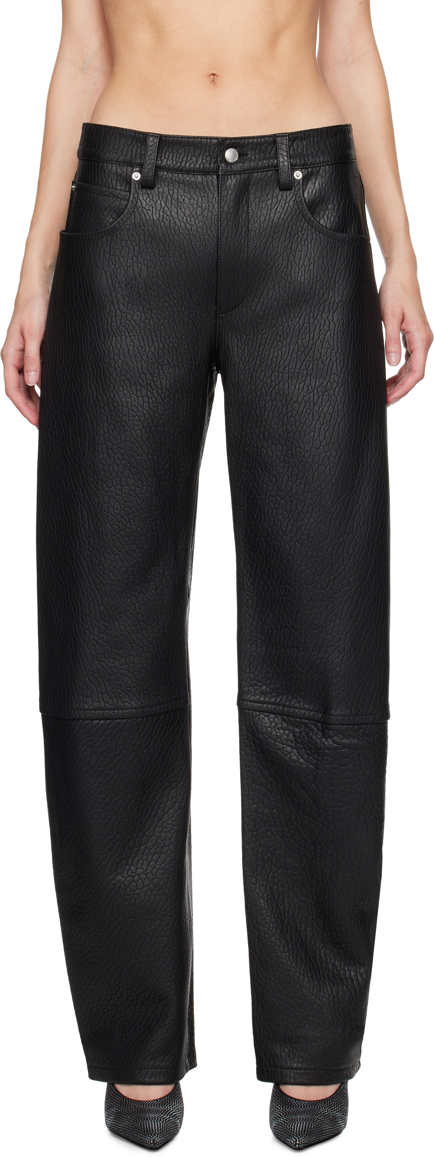 Lambskin leather pants store