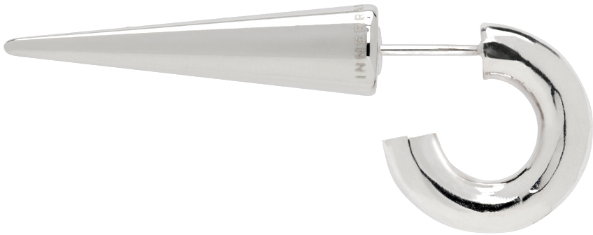 Silver Object EA0 Mono Spike Small Single Earring by Innerraum on Sale