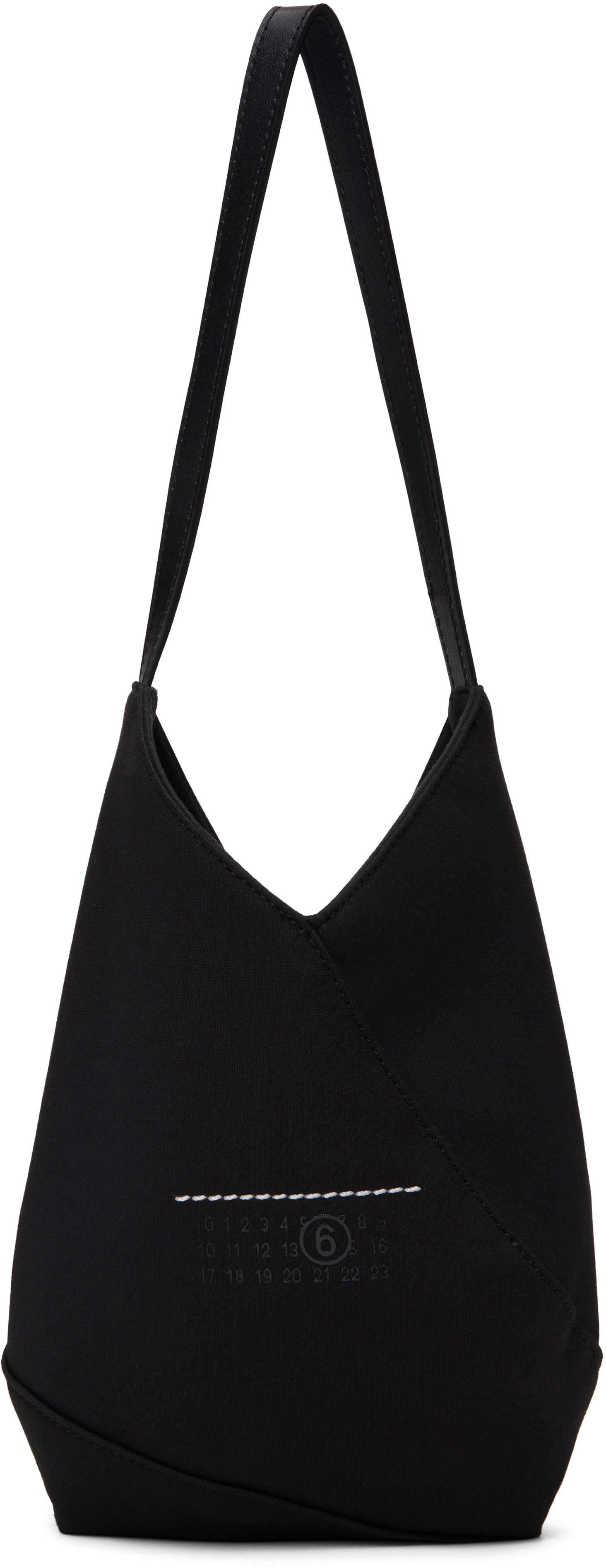 Black Classic Satin Bag by MM6 Maison Margiela on Sale