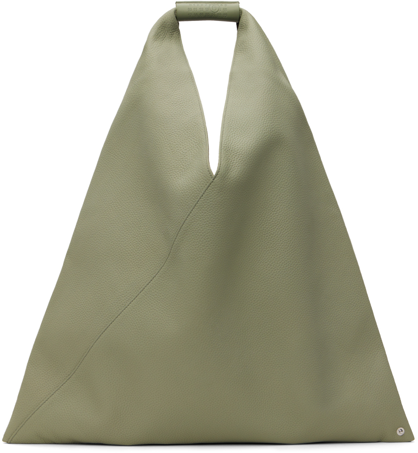 Gray Classic Medium Tote by MM6 Maison Margiela on Sale