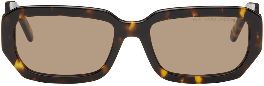 Marc Jacobs: Brown Rectangular Sunglasses | SSENSE