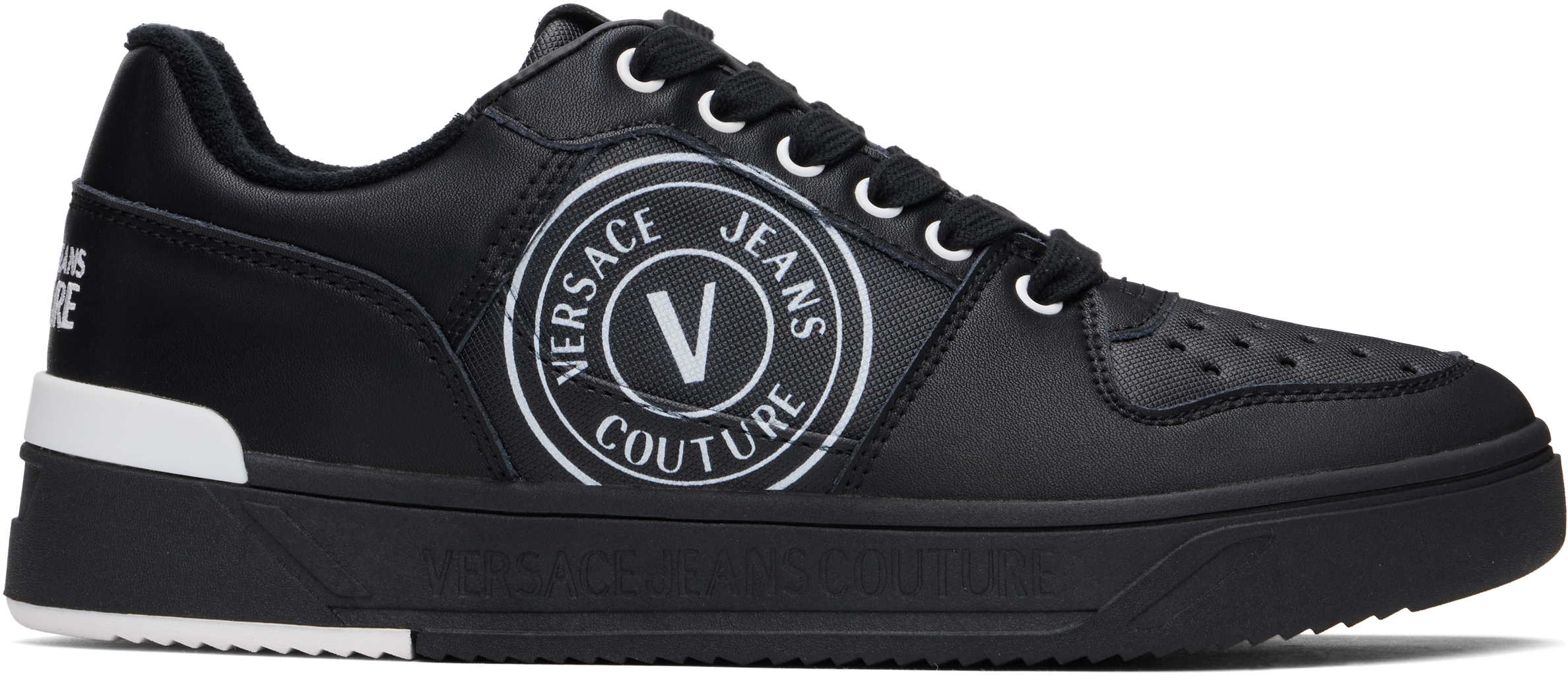 Versace Jeans Couture: Black Starlight Sneakers | SSENSE