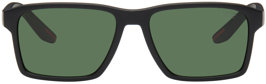 Black Linea Rossa Sunglasses by Prada Eyewear on Sale