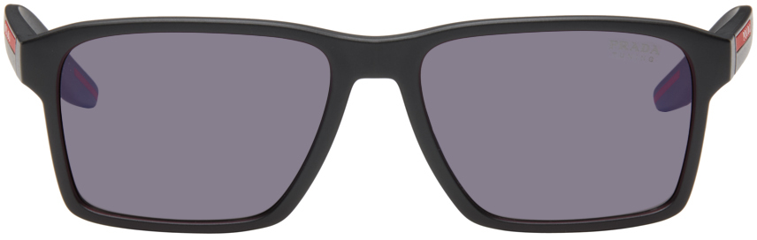 Black Linea Rossa Sunglasses by Prada Eyewear on Sale