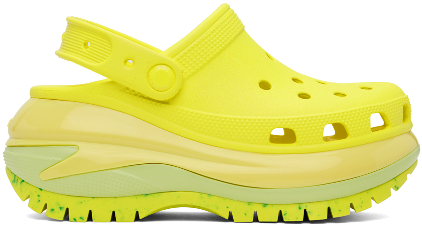 Crocs: Yellow Mega Crush Clogs | SSENSE