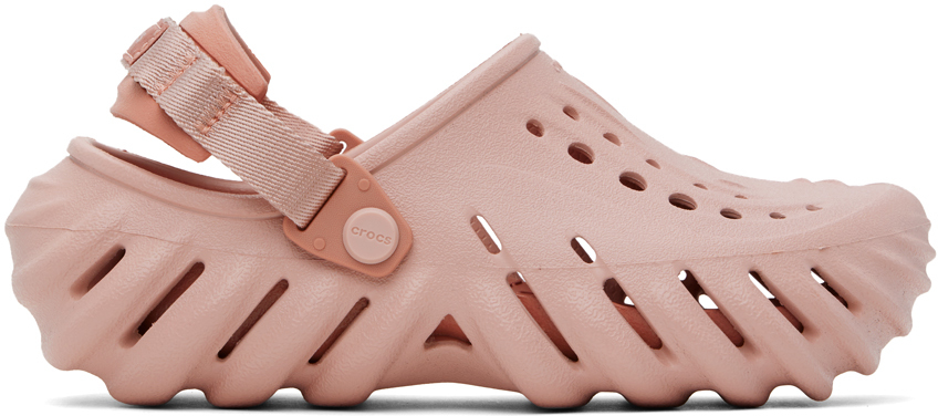 Crocs: Pink Echo Clogs | SSENSE Canada