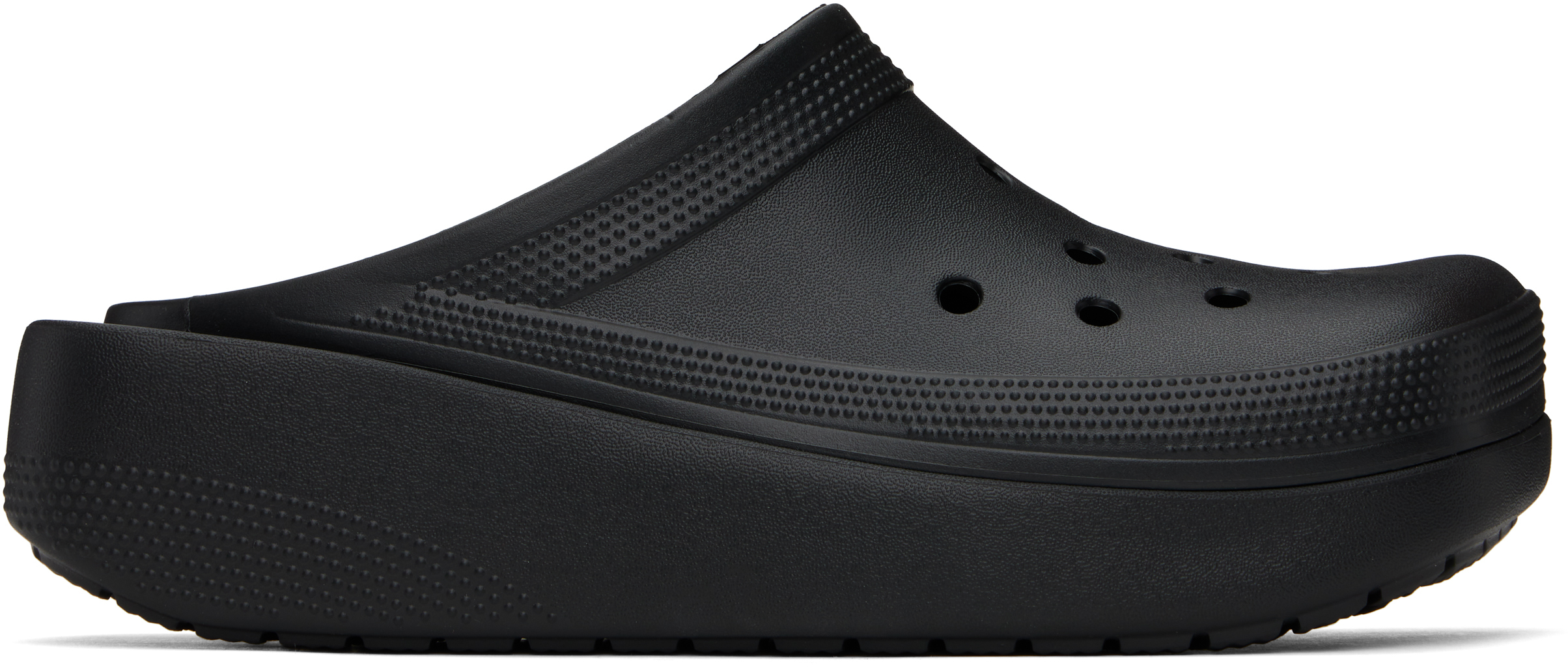 Crocs: Black Classic Blunt Toe Clogs | SSENSE UK