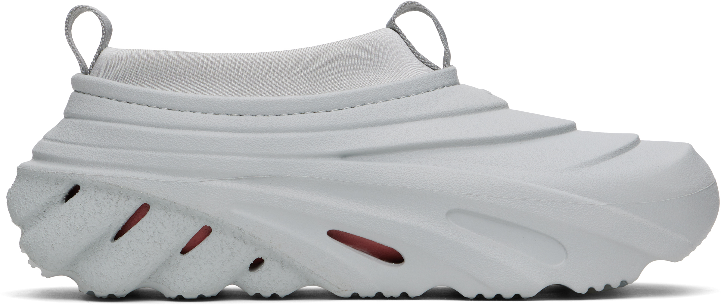 Crocs: Gray Echo Storm Loafers | SSENSE Canada