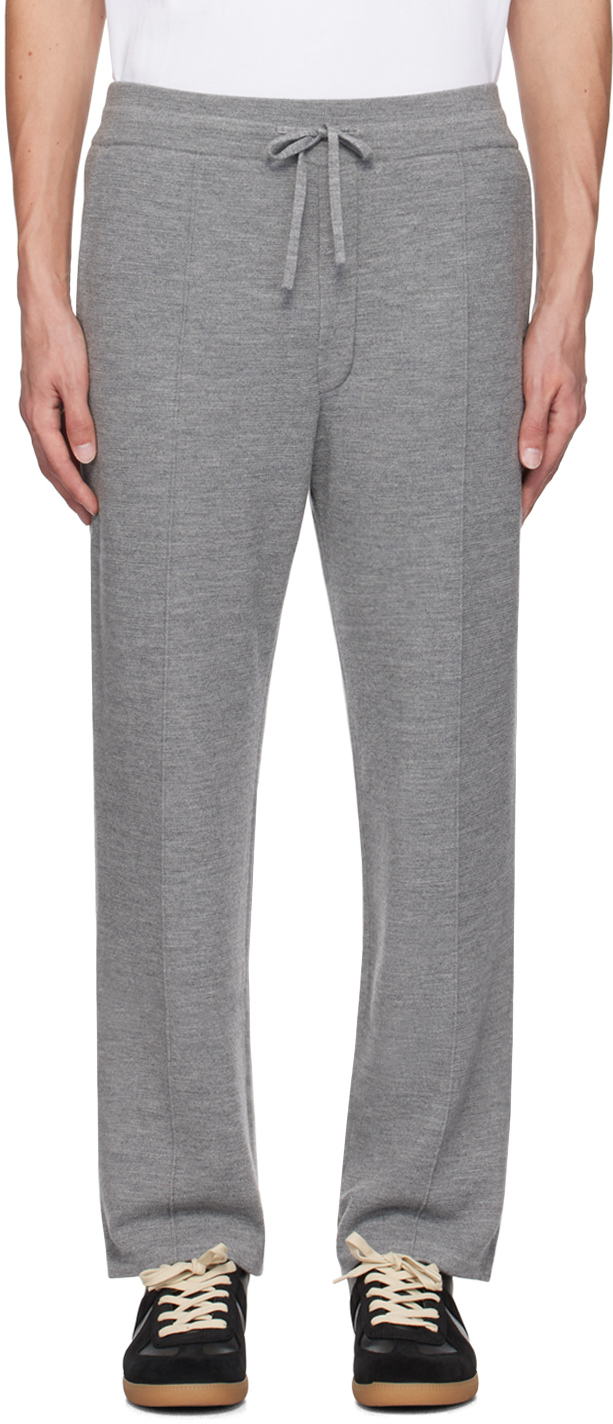 Solid Homme: Gray Drawstring Sweatpants | SSENSE
