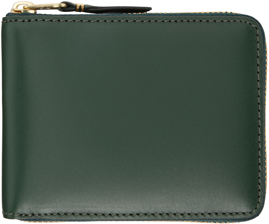 COMME des GARÇONS WALLETS: Green Classic Wallet | SSENSE Canada