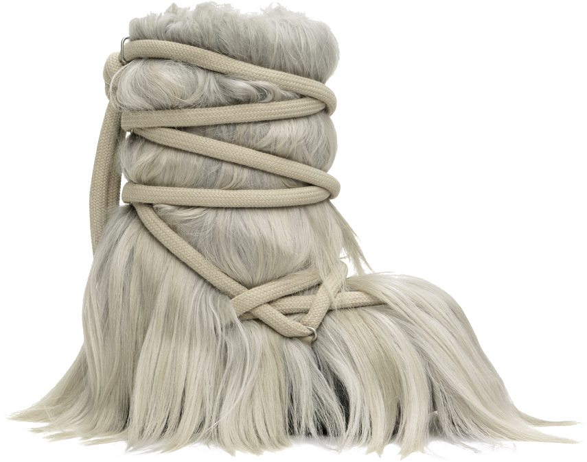 Rick Owens: Off-White Porterville Lunar Mega Tractor Boots | SSENSE UK