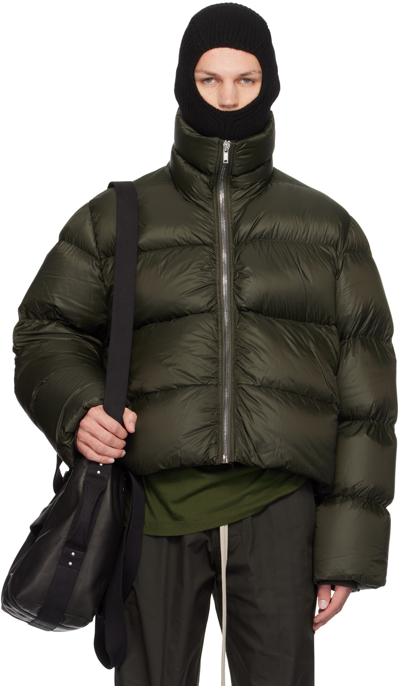 Rick Owens: Green Turtle Down Jacket | SSENSE