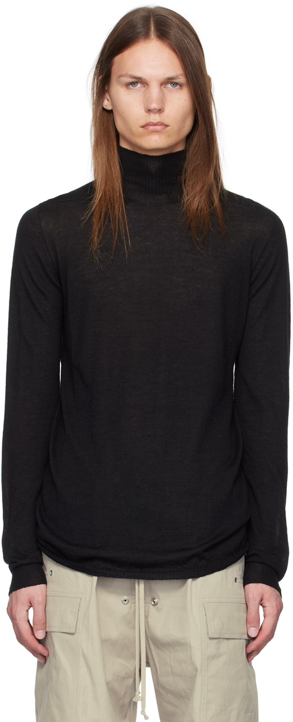 Rick Owens: Black Level Turtlneck | SSENSE Canada