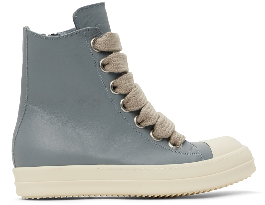 Rick Owens: Blue Porterville Jumbolaced Sneakers | SSENSE