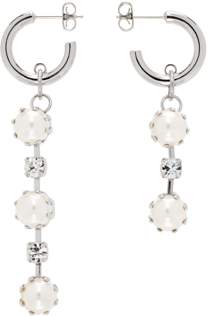 Justine Clenquet: Silver Moriah Earrings | SSENSE