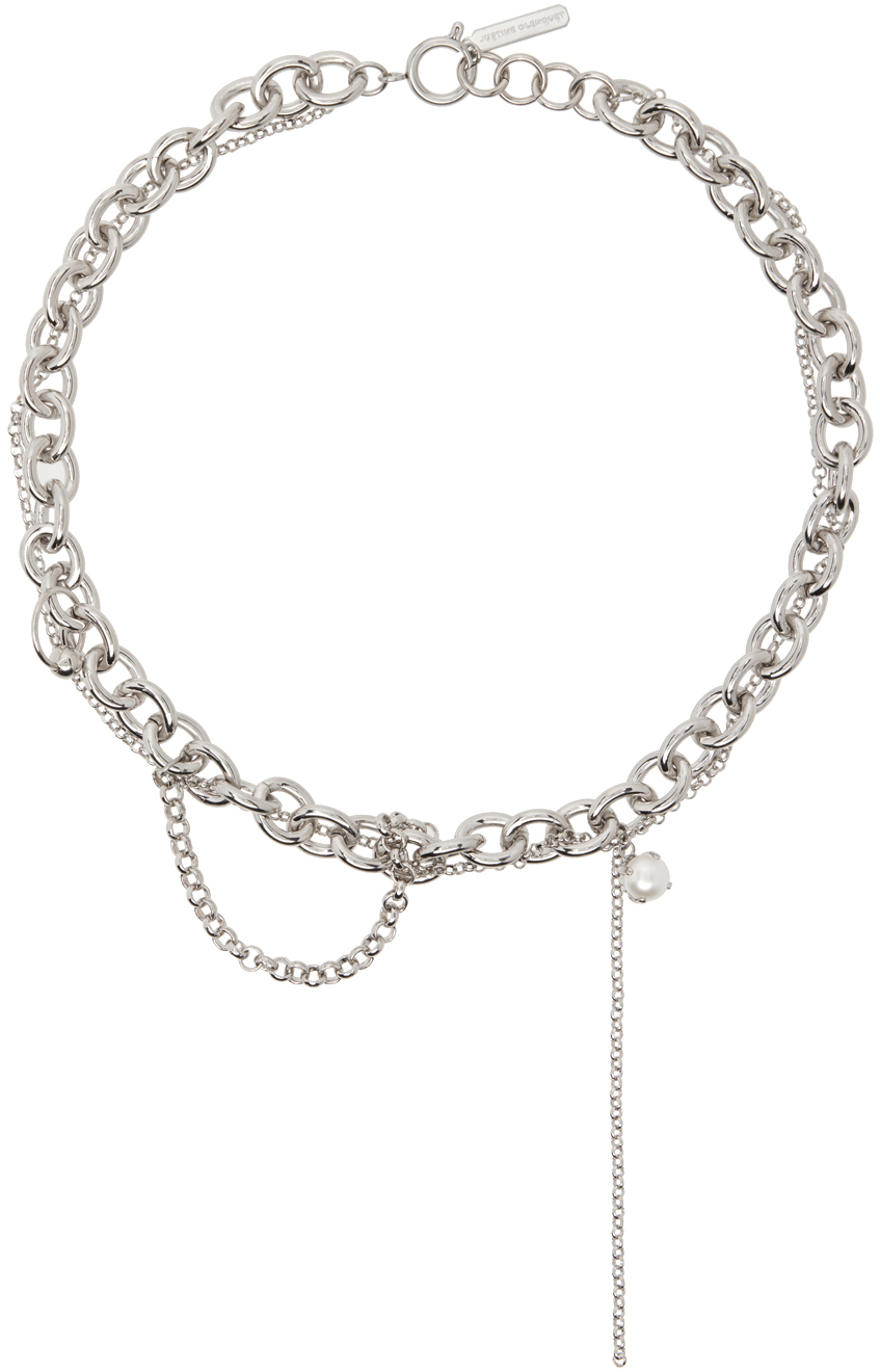 Justine Clenquet: Silver Lucy Necklace | SSENSE
