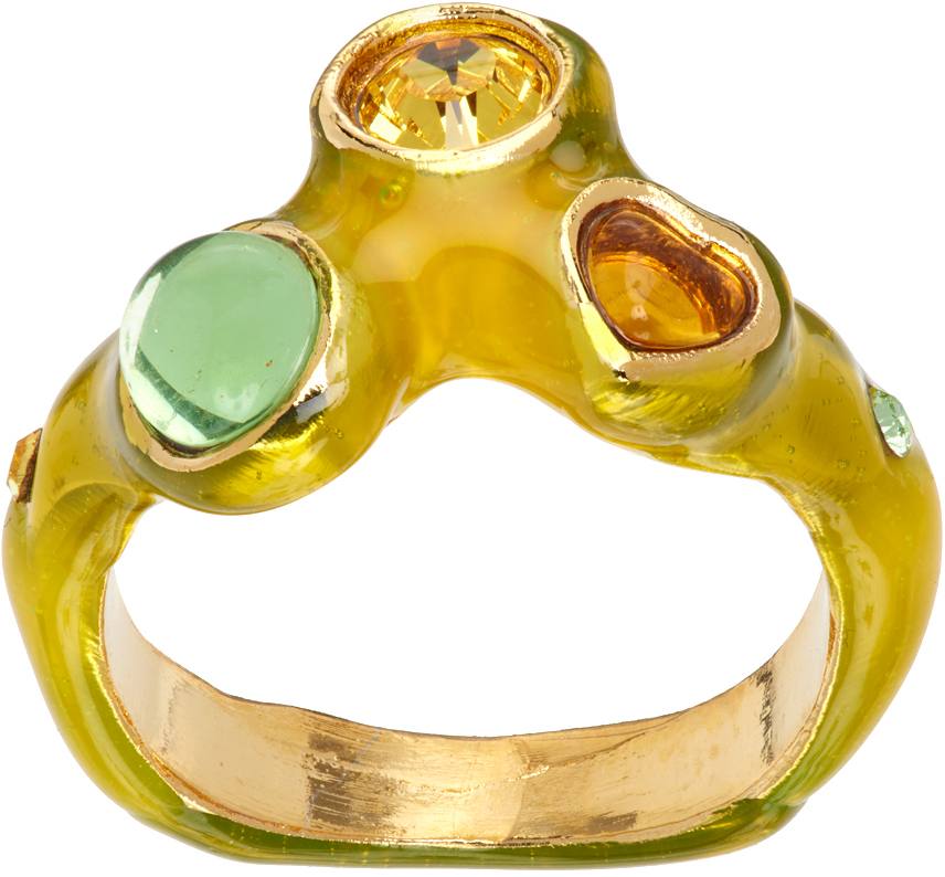 Collina Strada: Yellow Florence Ring | SSENSE