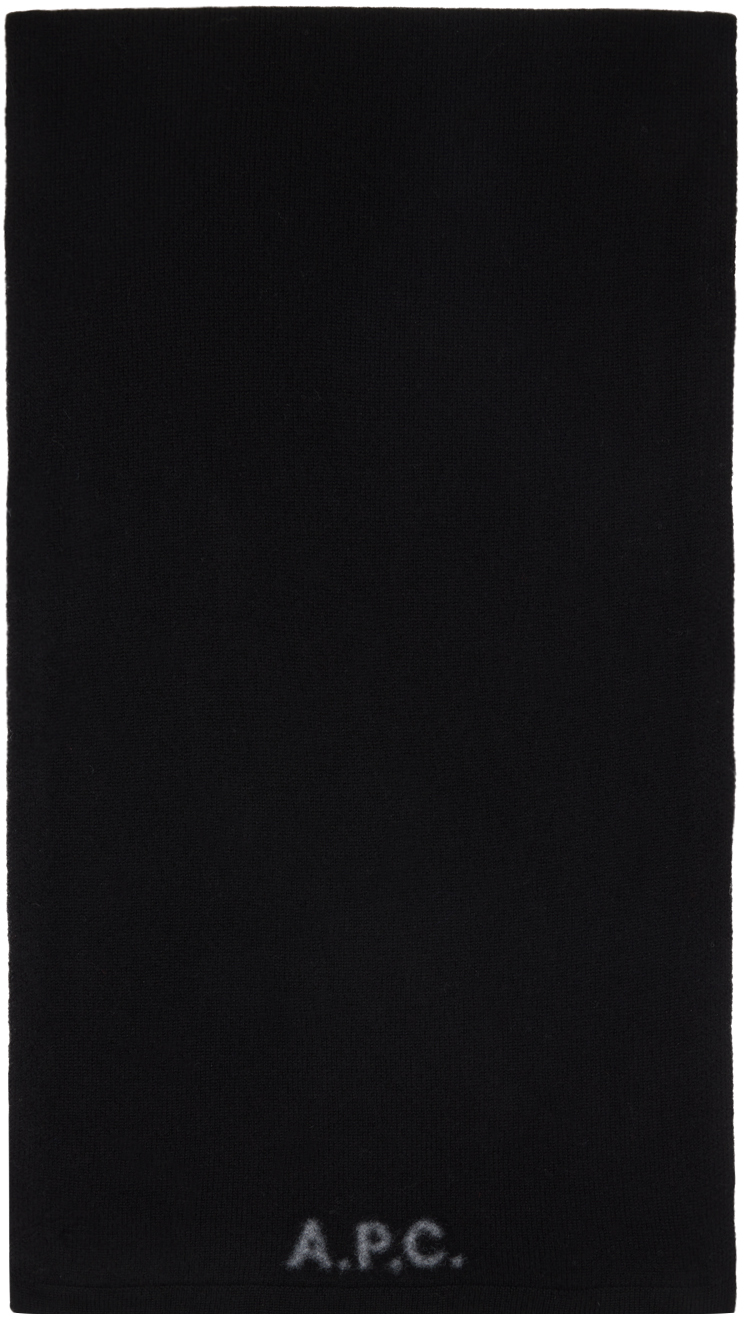Black William Scarf by A.P.C. on Sale