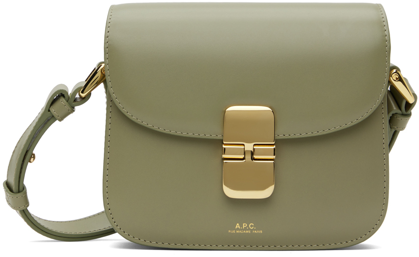 Khaki Mini Grace Bag By Apc On Sale