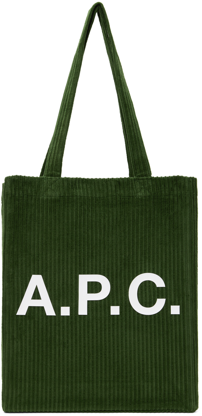 A.P.C.: Green Lou Tote | SSENSE UK
