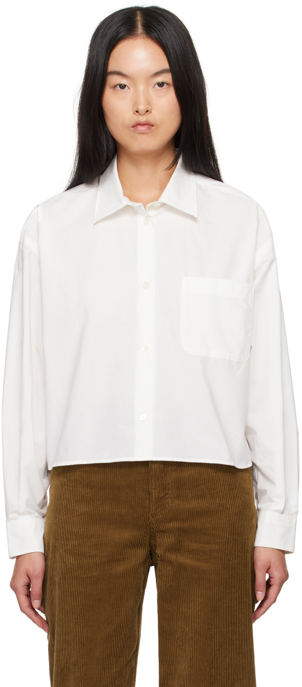 A.P.C.: White Sophia Shirt | SSENSE UK