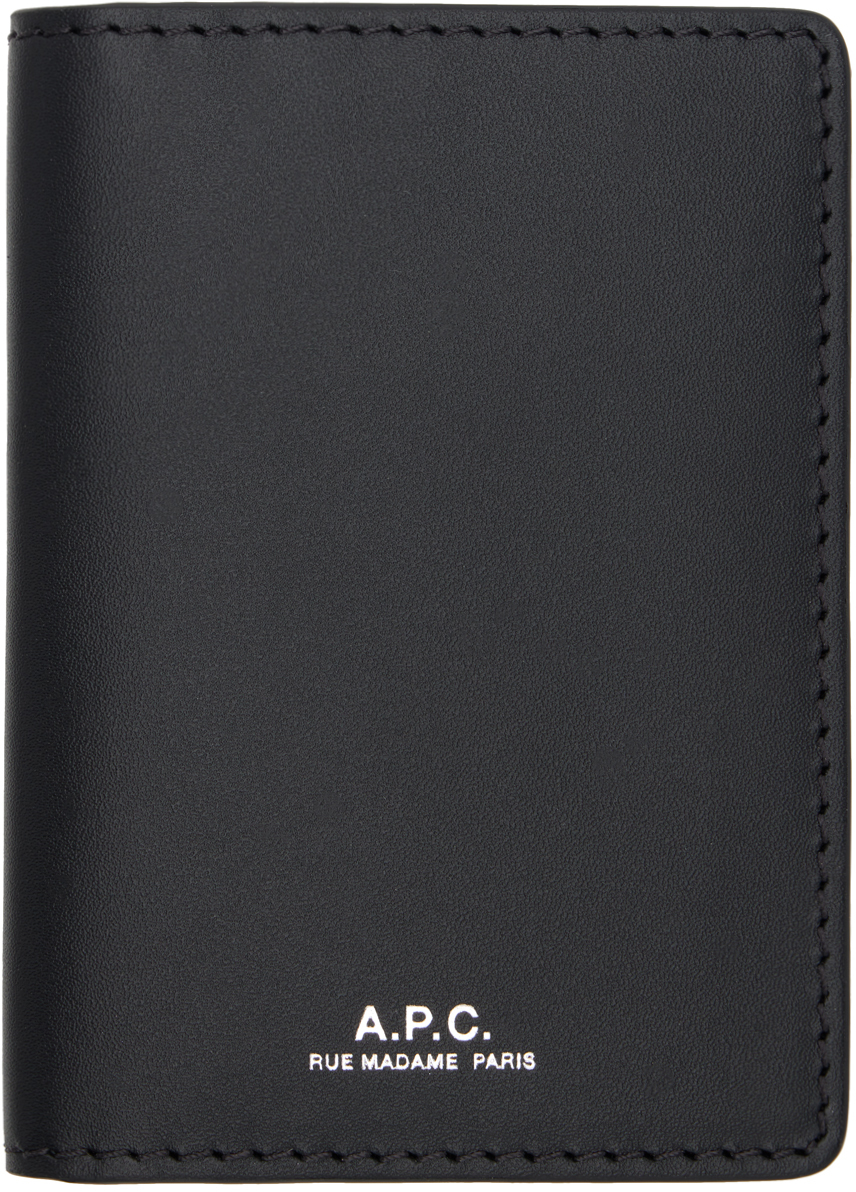 Black Stefan Card Holder by A.P.C. on Sale