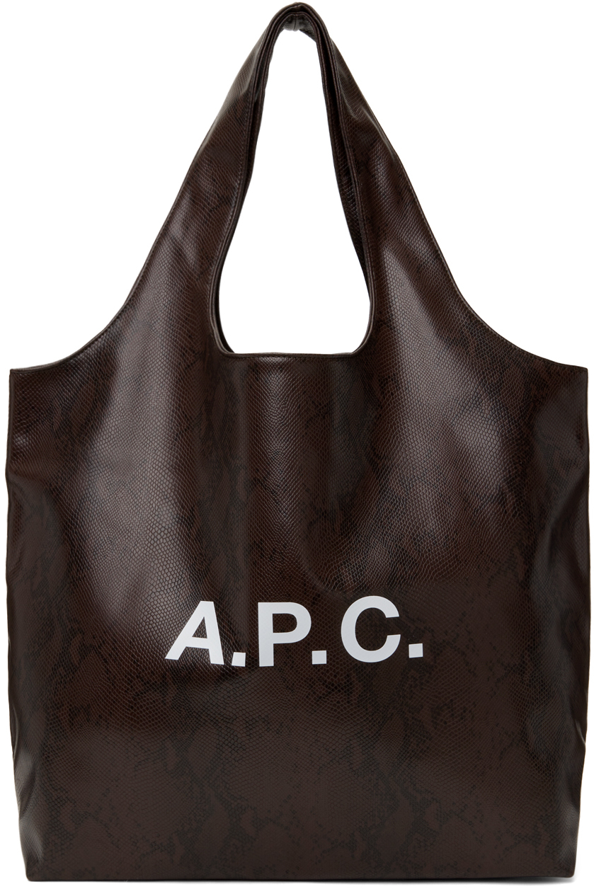 A.P.C.: Brown Ninon Tote | SSENSE